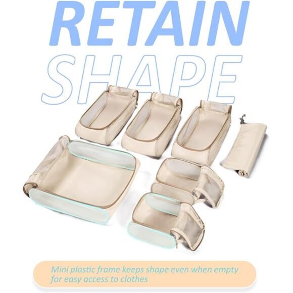 Bags | Keep Shape Packing Cubes7set Packing Cubes For Travel ...